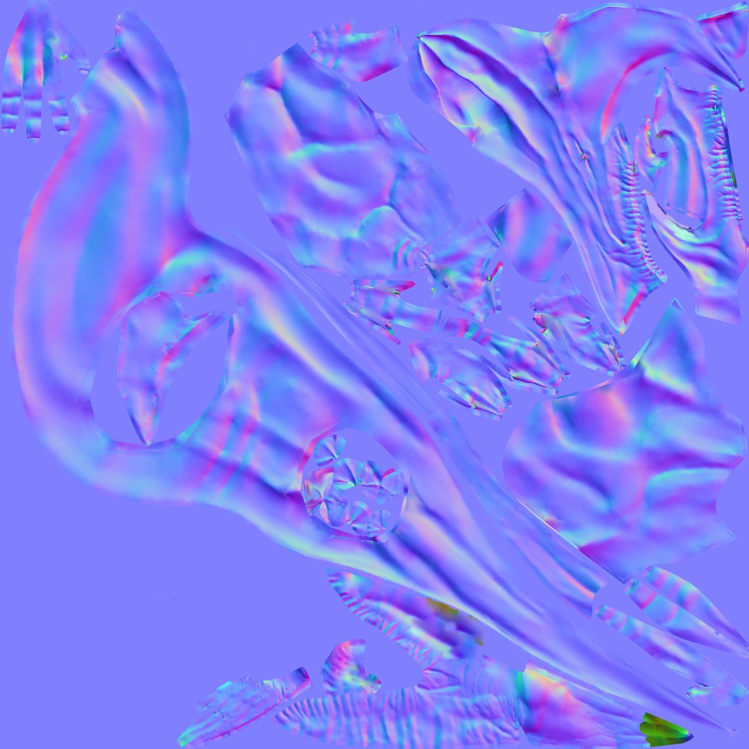 3D Dragon White Scale Model - TurboSquid 1663618