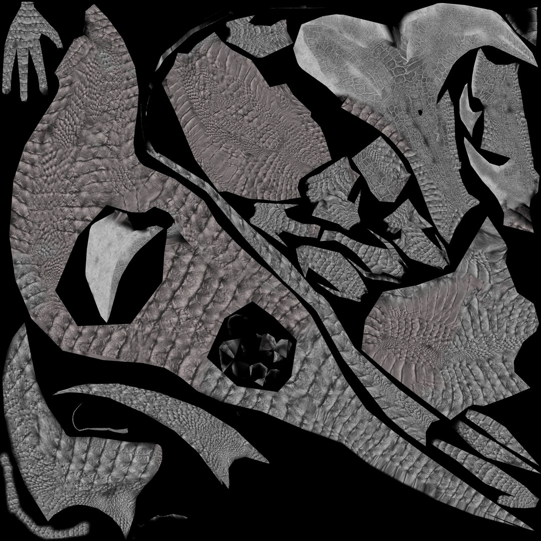 3D Dragon White Scale Model - TurboSquid 1663618