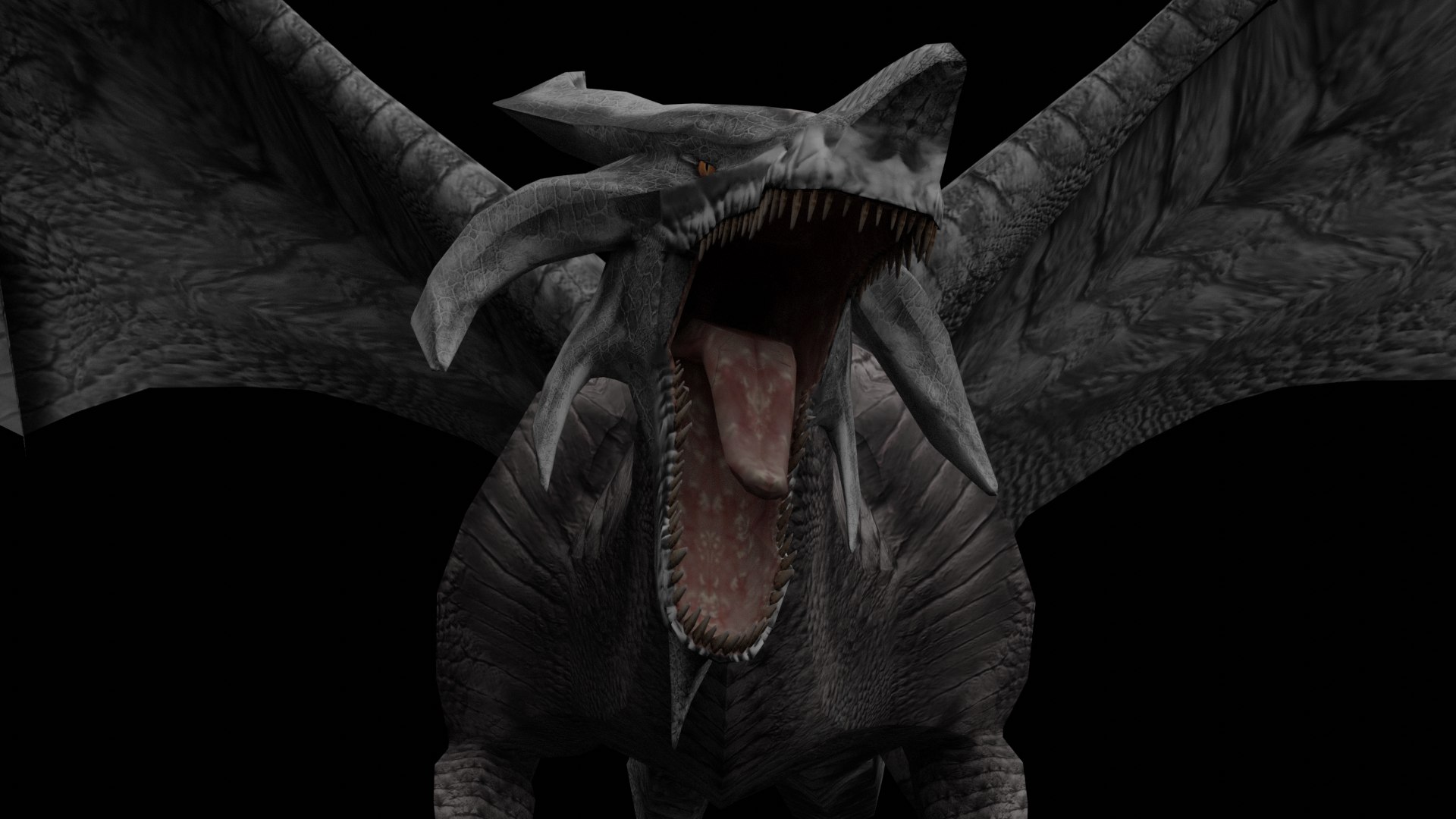 3D Dragon White Scale Model - TurboSquid 1663618