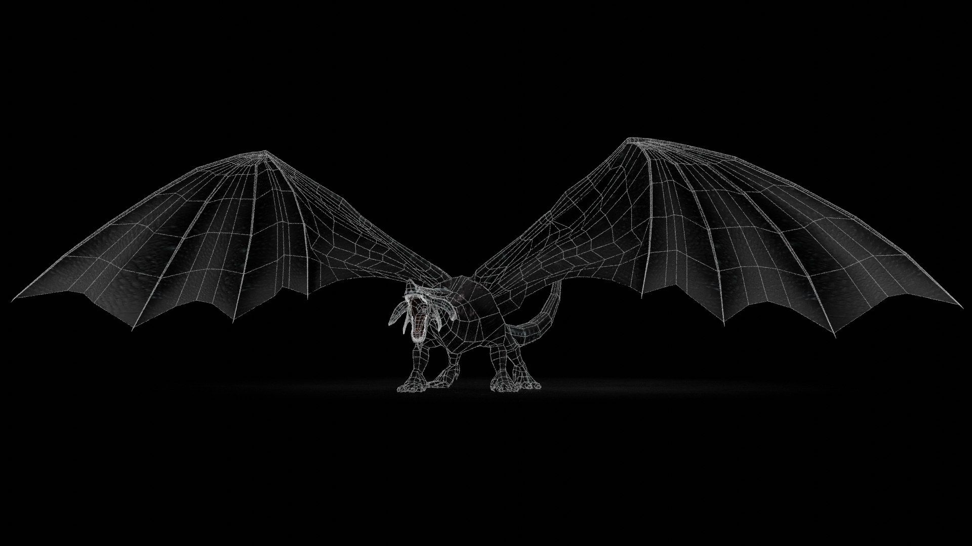 3D Dragon White Scale Model - TurboSquid 1663618