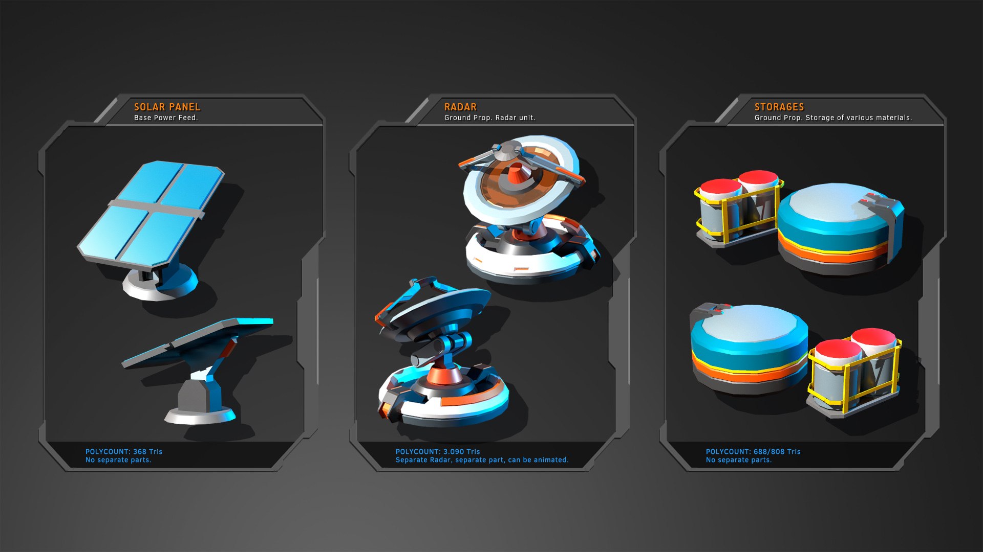 Low Poly SPACE Base 3D Model - TurboSquid 2054858