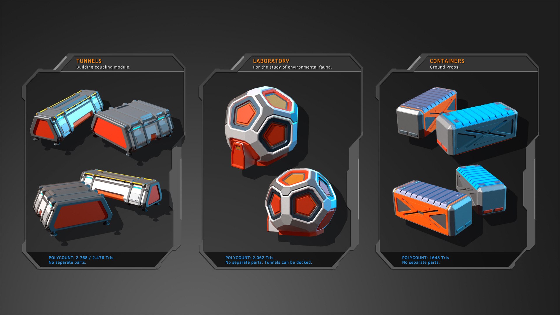 Low Poly SPACE Base 3D Model - TurboSquid 2054858