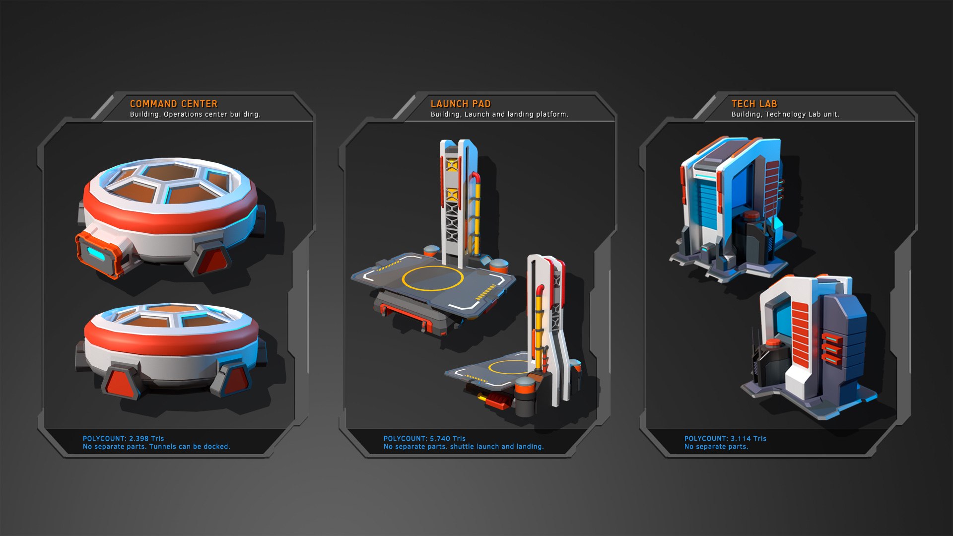 Low Poly SPACE Base 3D Model - TurboSquid 2054858