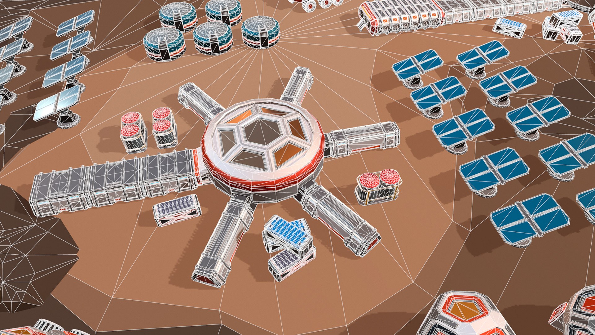 Low Poly SPACE Base 3D Model - TurboSquid 2054858