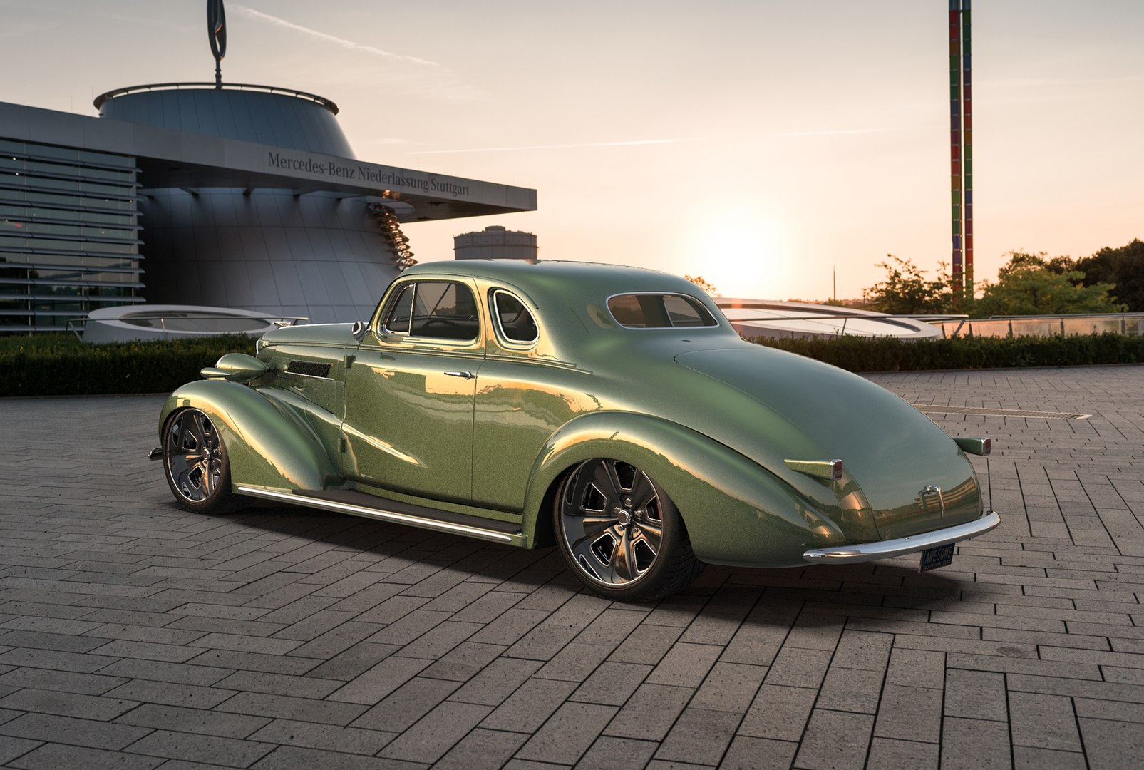 3D Chevrolet 1938 Custom Coupe - TurboSquid 1978318