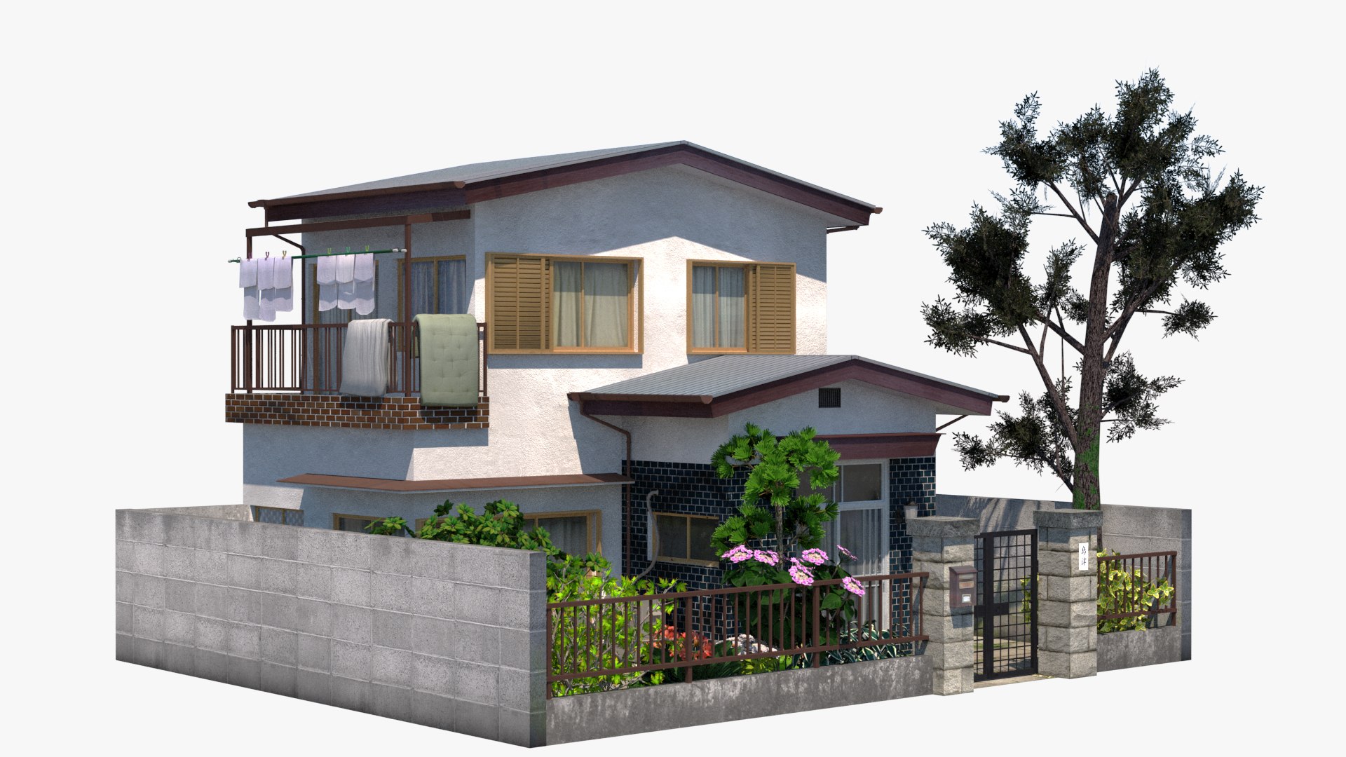 Garden House Model - TurboSquid 1848848