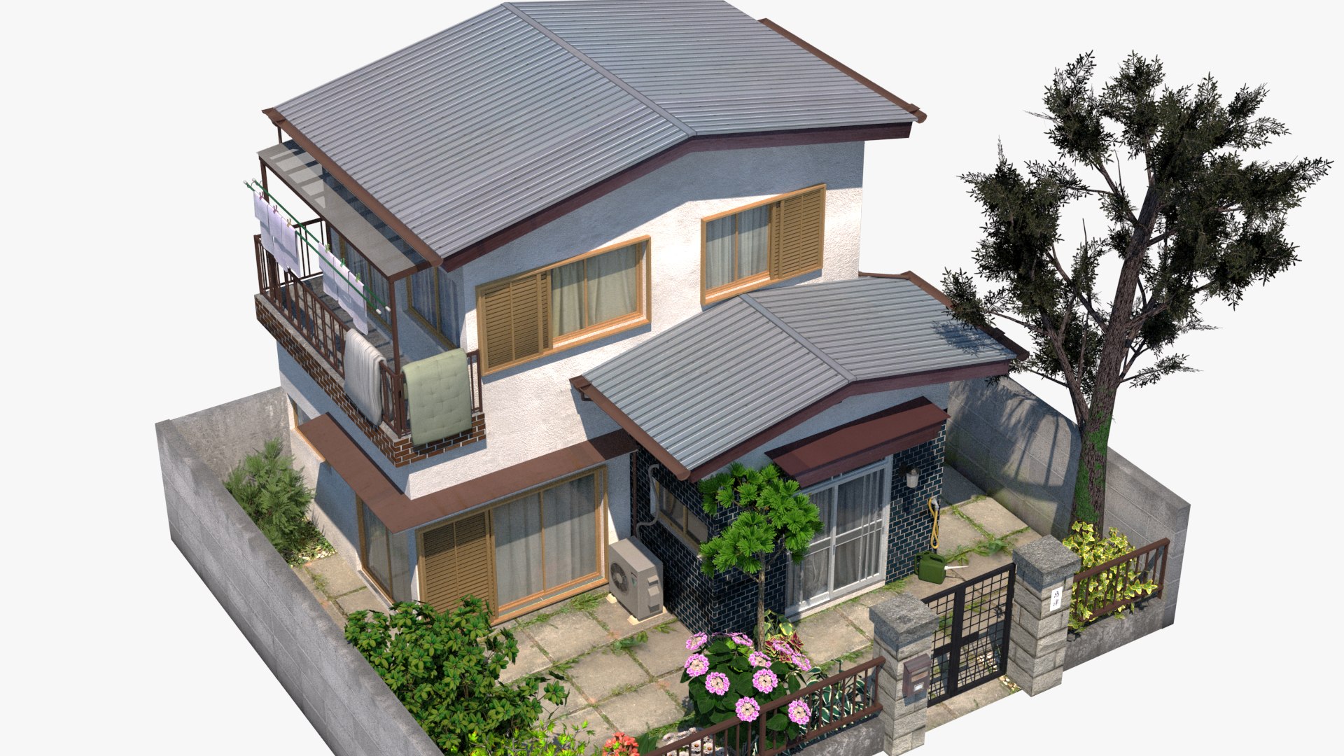 Garden House Model - TurboSquid 1848848