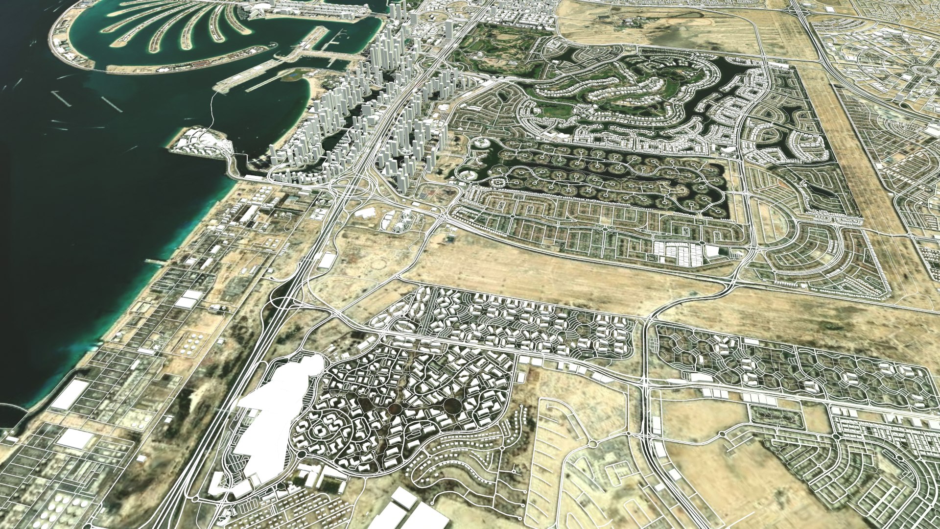 Cityscape Dubai United Arab Emirates 3D - TurboSquid 1763071