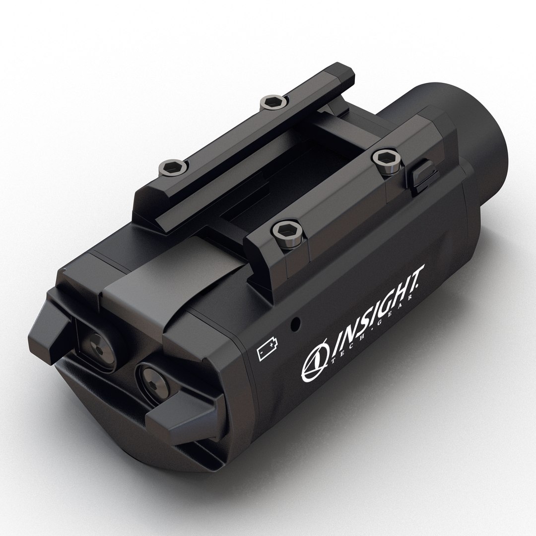 Led Tactical Weapon Light 3d Model