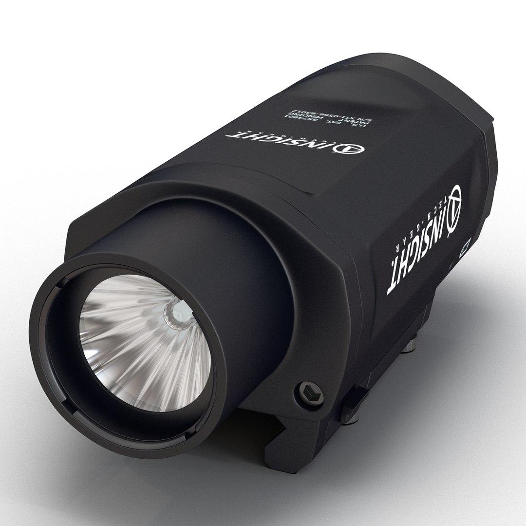 Led Tactical Weapon Light 3d Model