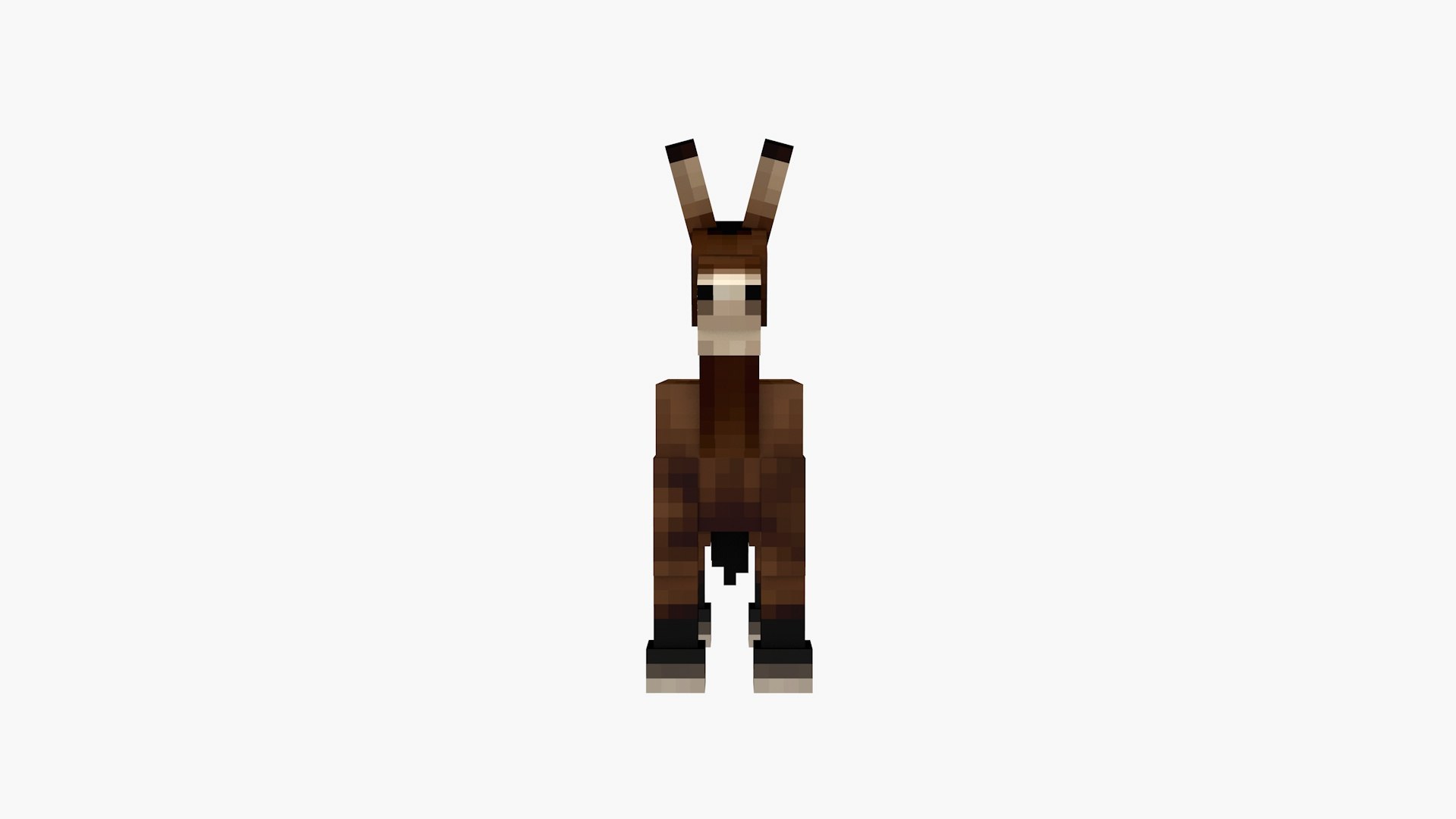 3D Mule Minecraft Model - TurboSquid 2364679