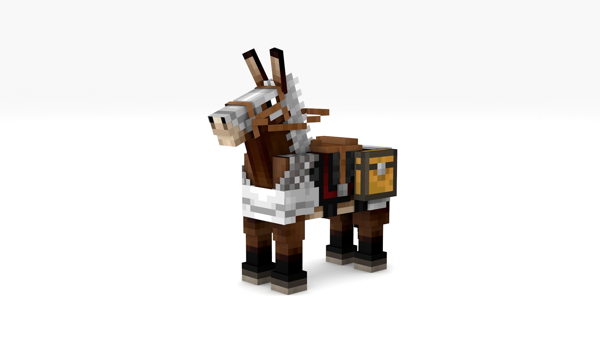 3D Mule Minecraft Model - TurboSquid 2364679