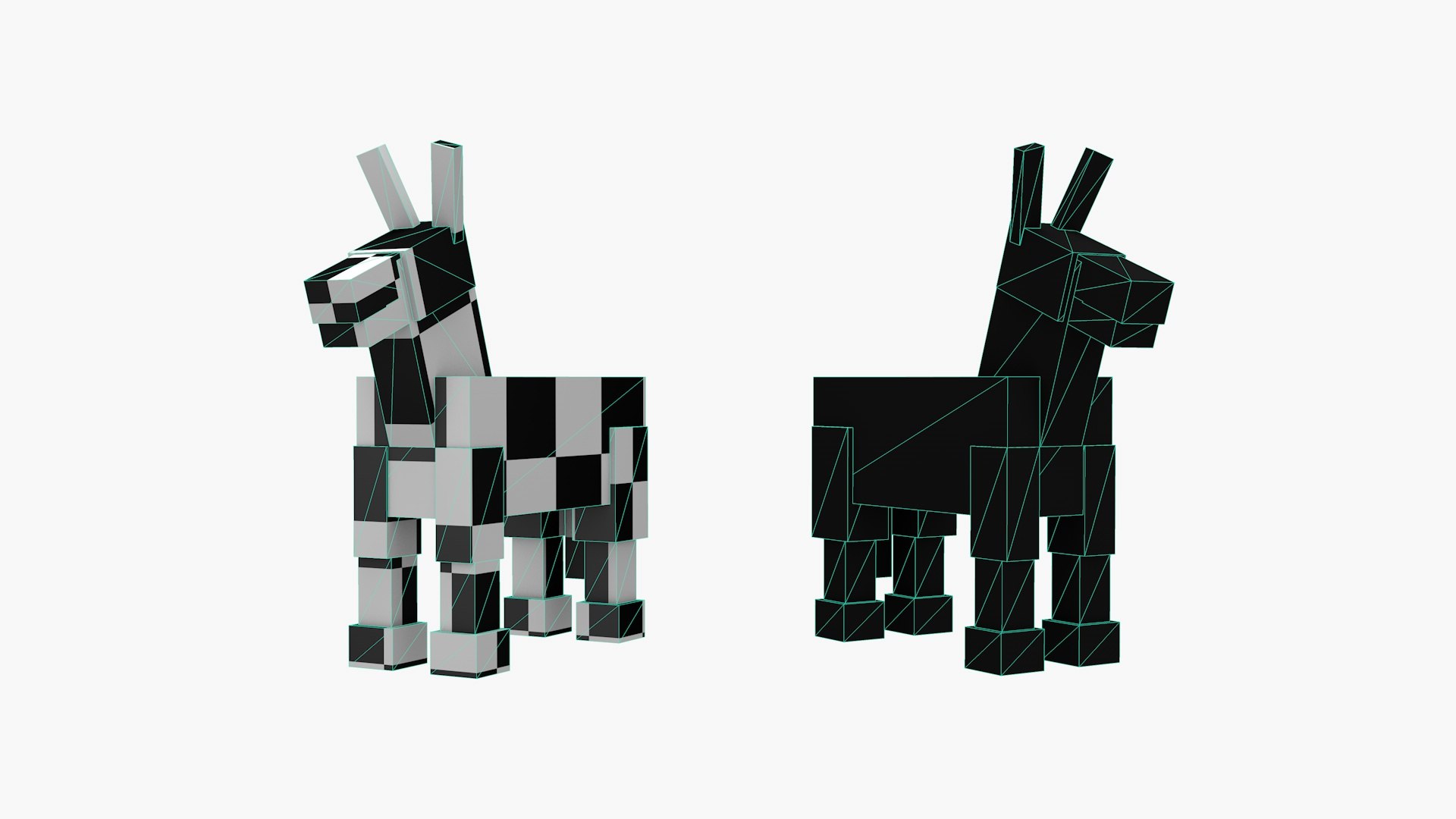 3D Mule Minecraft Model - TurboSquid 2364679
