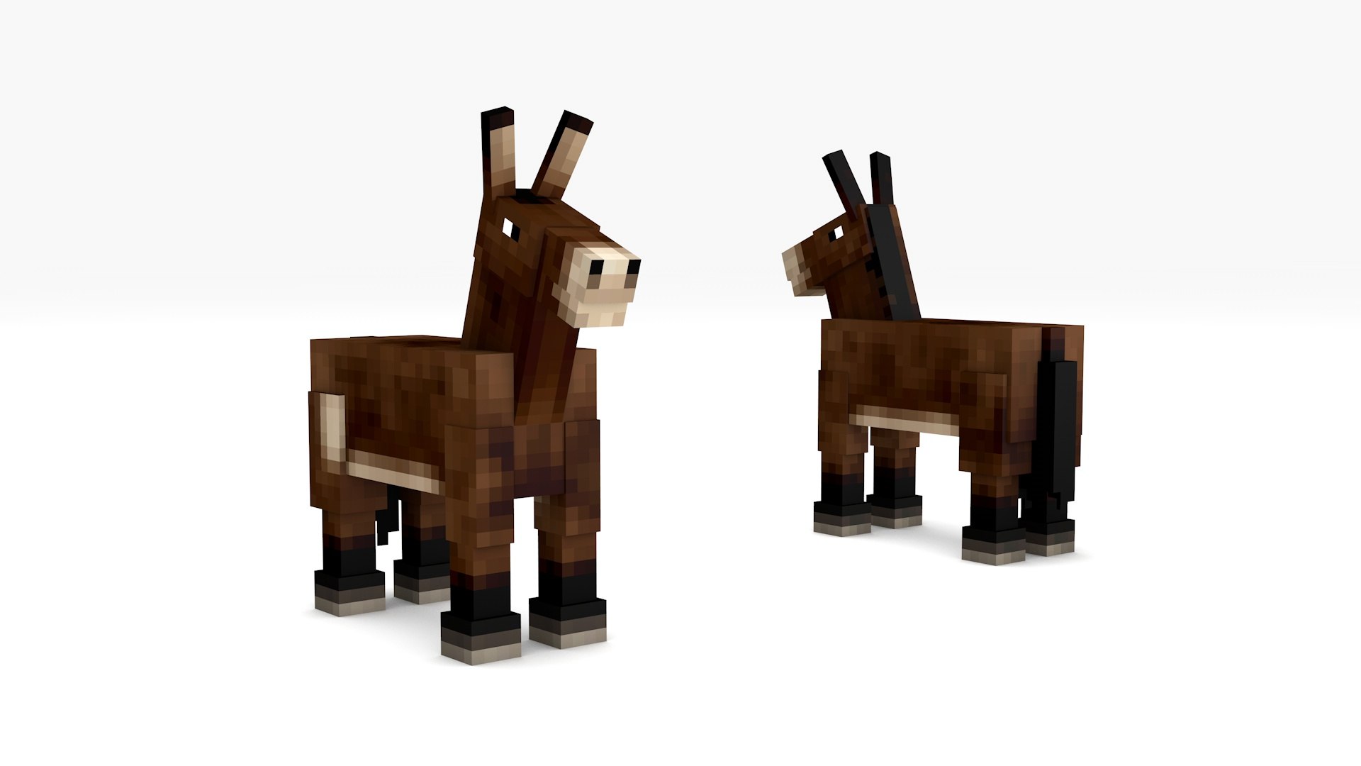 3D Mule Minecraft Model - TurboSquid 2364679