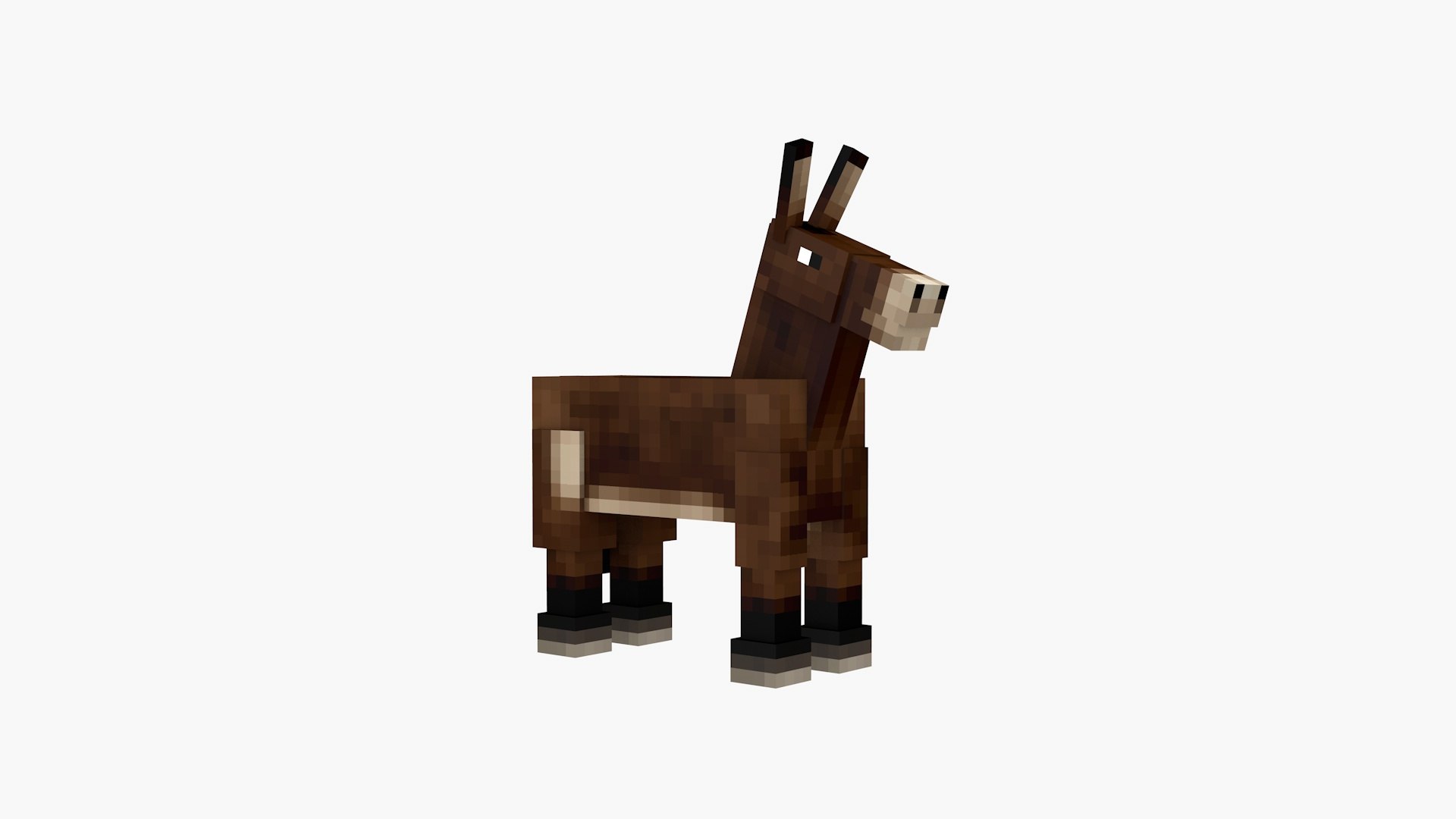 3D Mule Minecraft Model - TurboSquid 2364679
