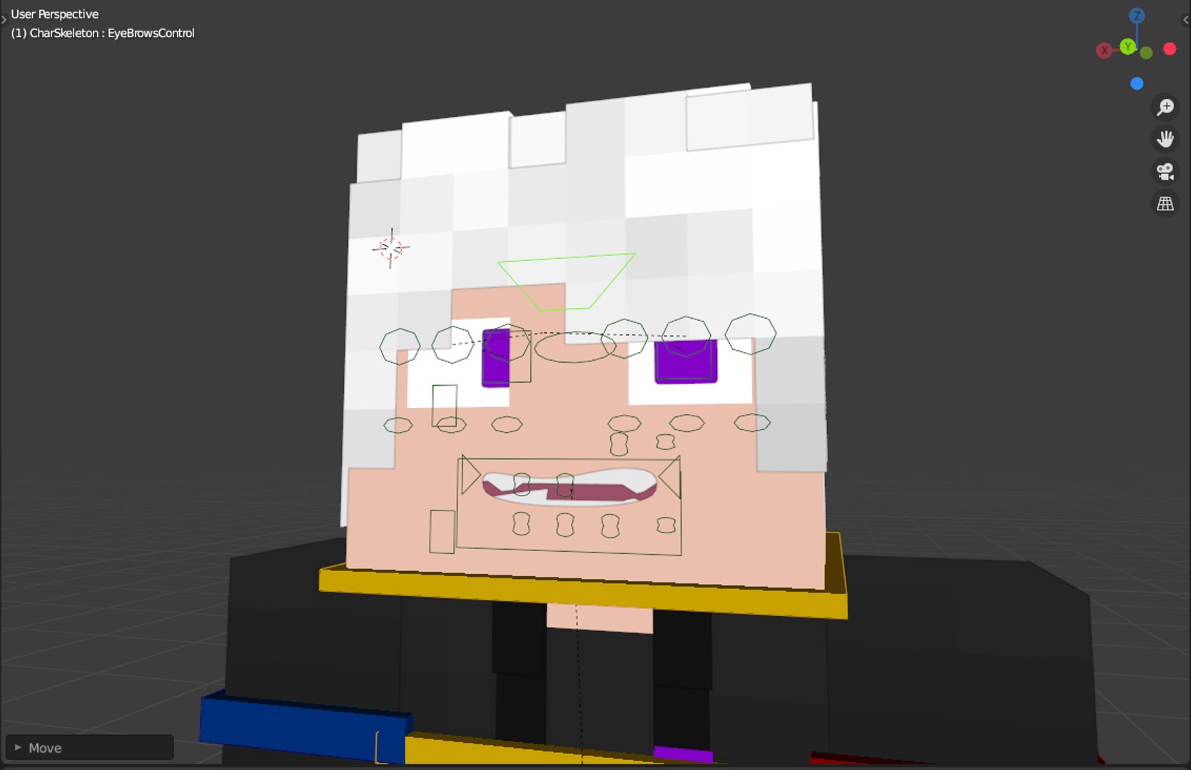Rigged Minecraft Character Custom 3D Model - TurboSquid 1638933