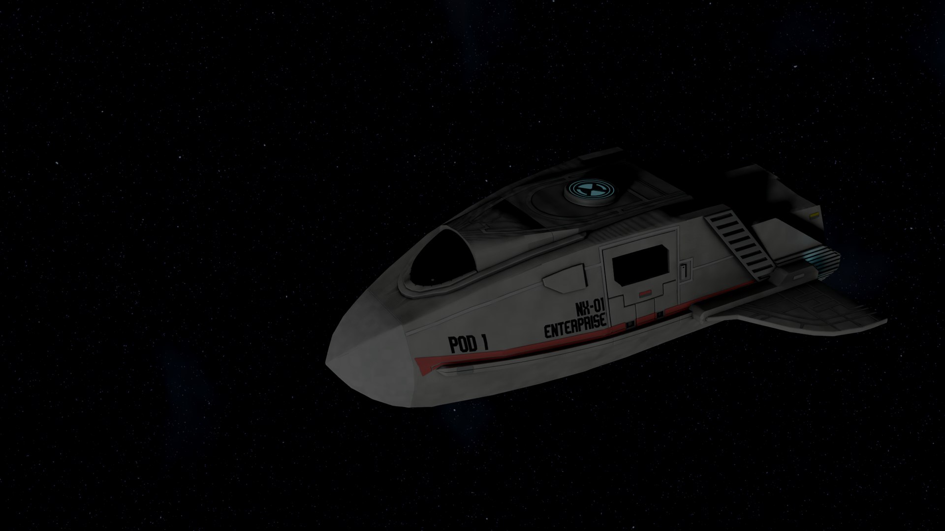 3D Star Trek Enterprise NX-01 Shuttlepod Model - TurboSquid 1970600