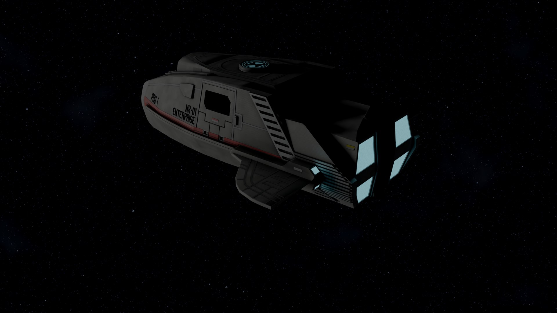3D Star Trek Enterprise NX-01 Shuttlepod Model - TurboSquid 1970600