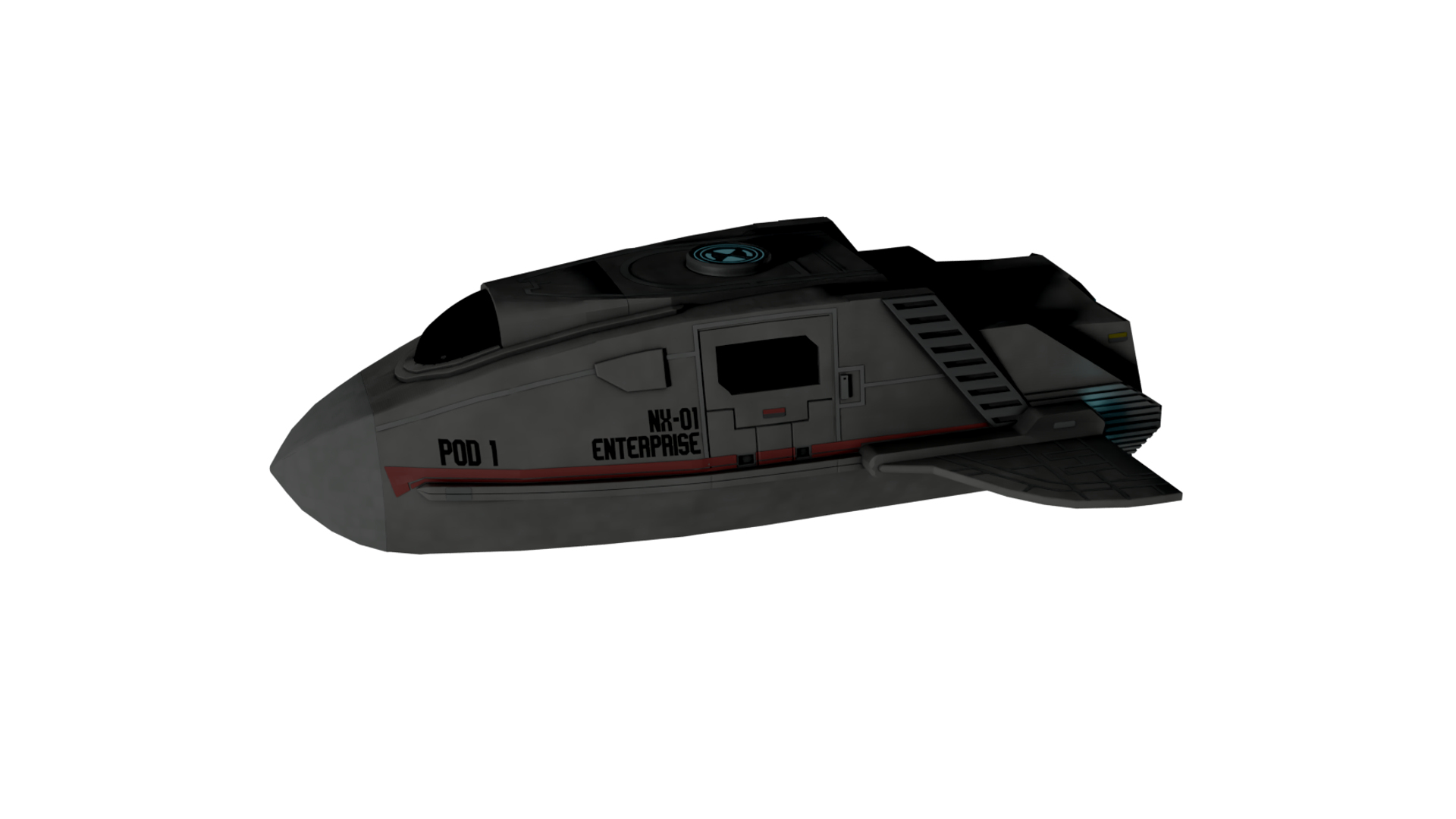 3D Star Trek Enterprise NX-01 Shuttlepod Model - TurboSquid 1970600