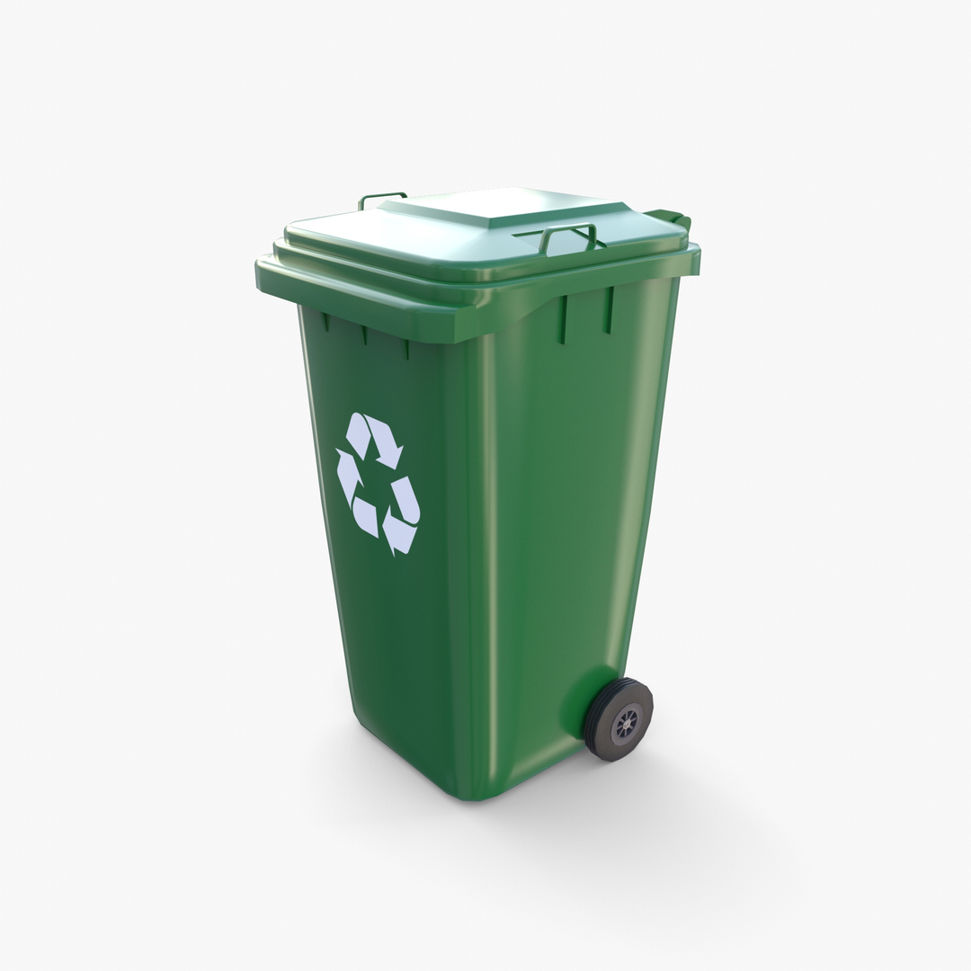 3D Trash Can V1 Model - TurboSquid 1994019