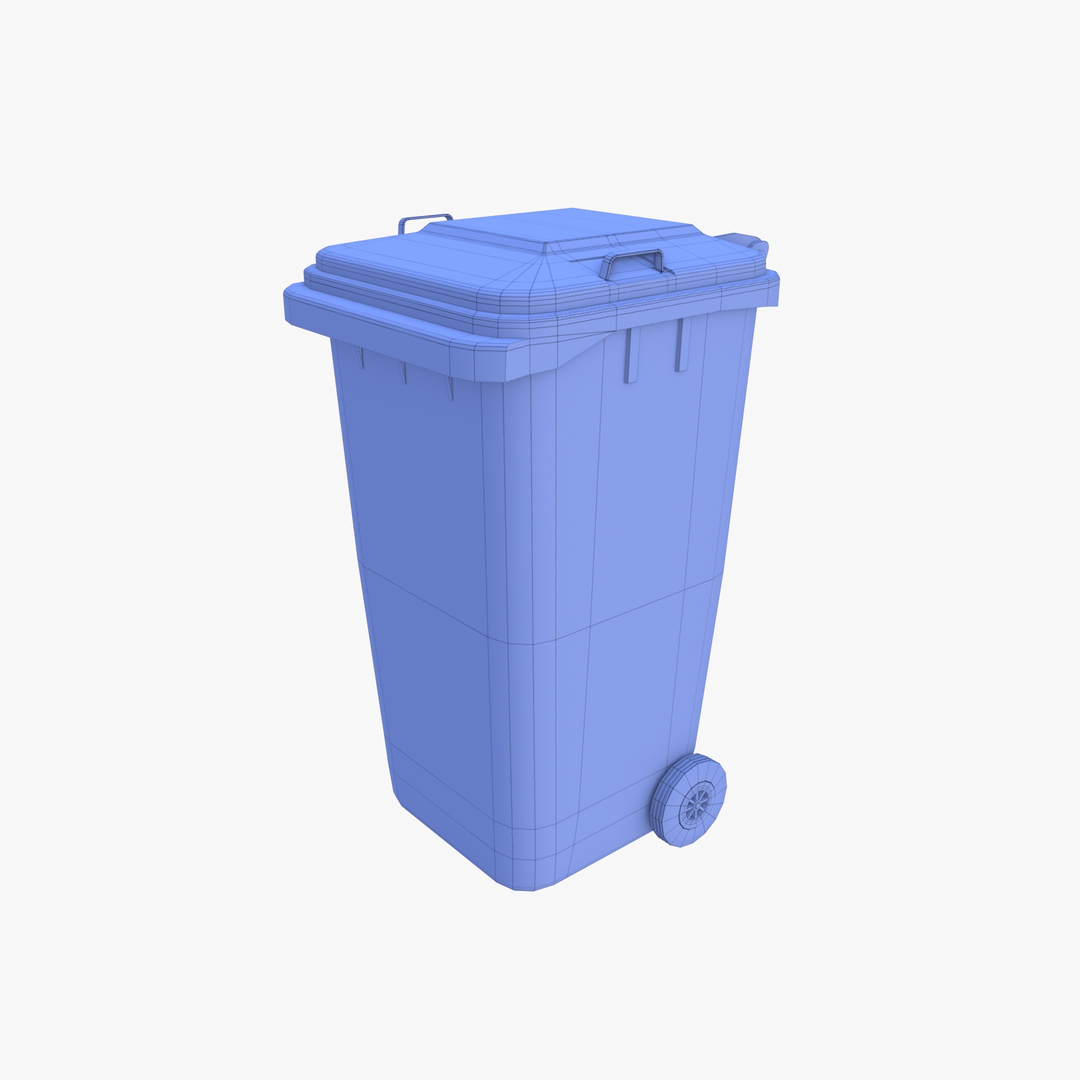 3D Trash Can V1 Model - TurboSquid 1994019
