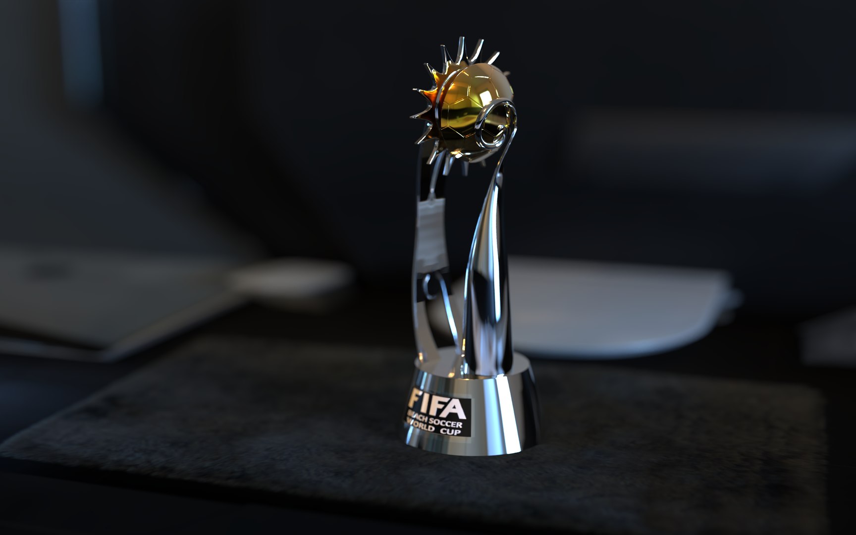 Beach Soccer World Cup 2025 TrophyRender Ready 3D Model - TurboSquid ...