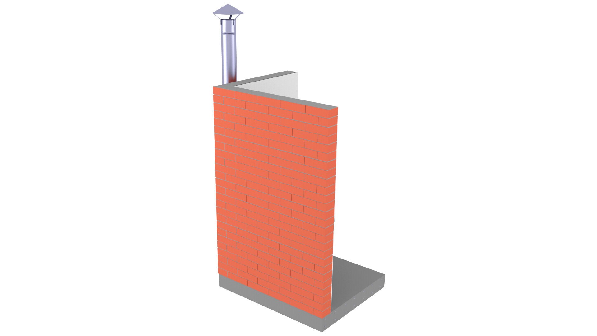 External Steel Flue 38 3D Model - TurboSquid 2454578