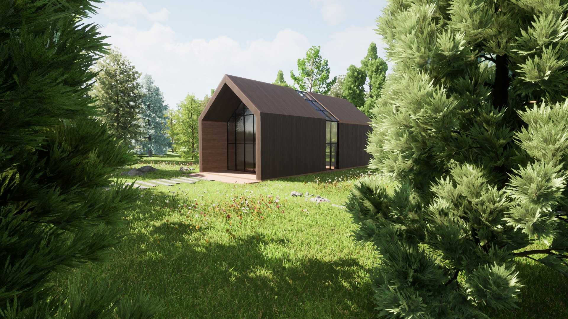 Tiny House in nature 3D - TurboSquid 1939296