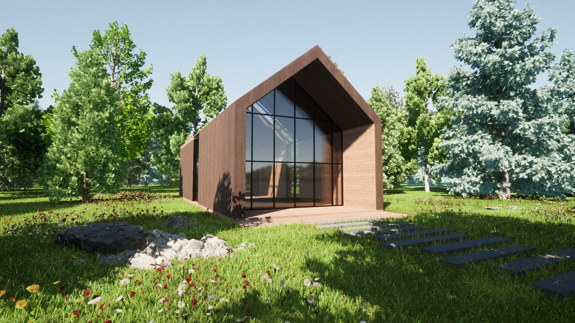 Tiny House in nature 3D - TurboSquid 1939296