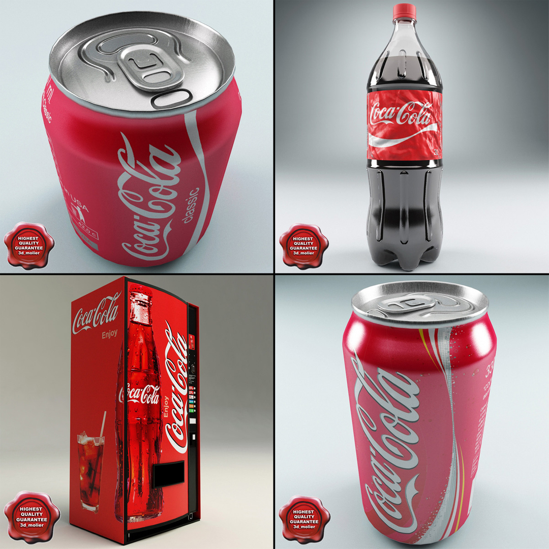 coca cola vending machine 3d model