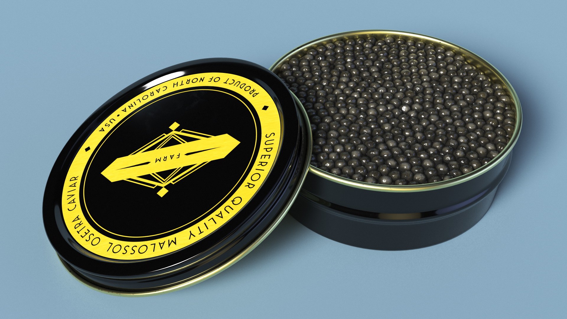 3D Caviar Open Tins Collection Model - TurboSquid 2388943