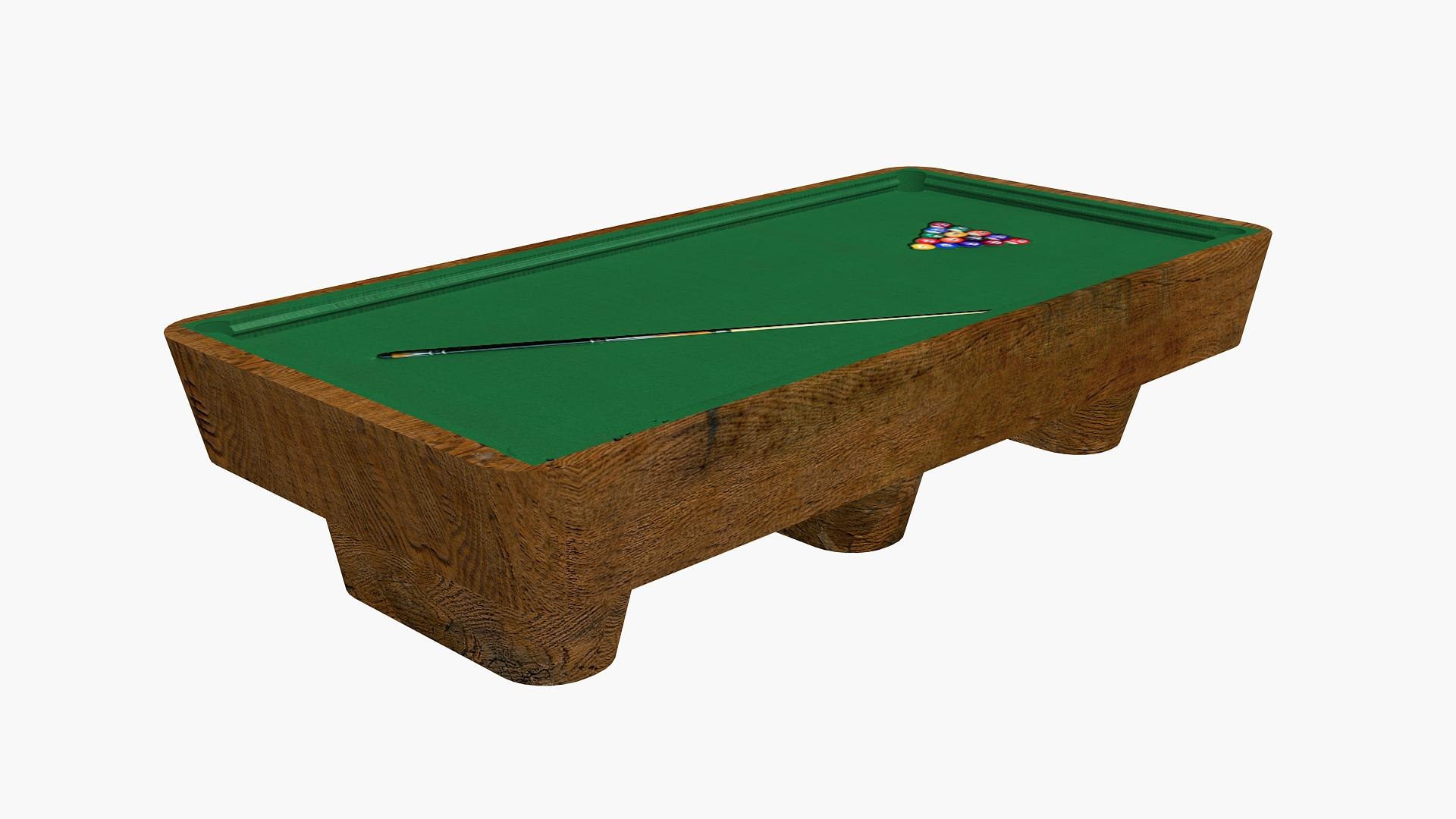 Billiard Table Game Ready Model - TurboSquid 2046469
