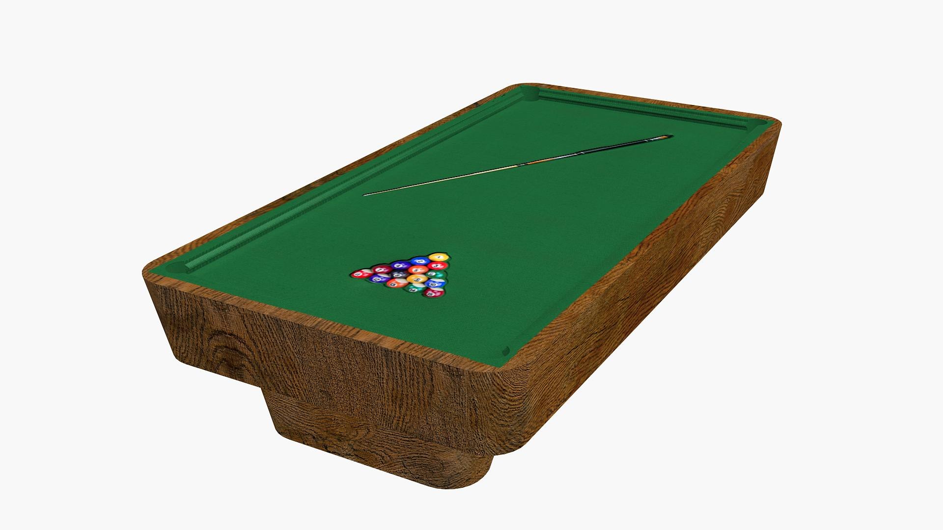 Billiard Table Game Ready Model - TurboSquid 2046469