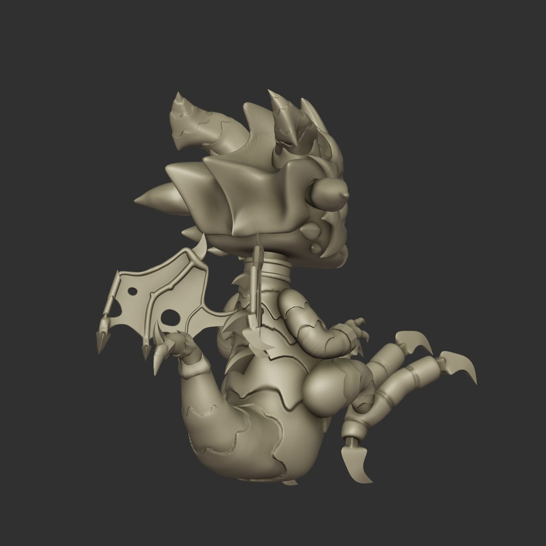 3D Armoured Dragon Cub - TurboSquid 2336096