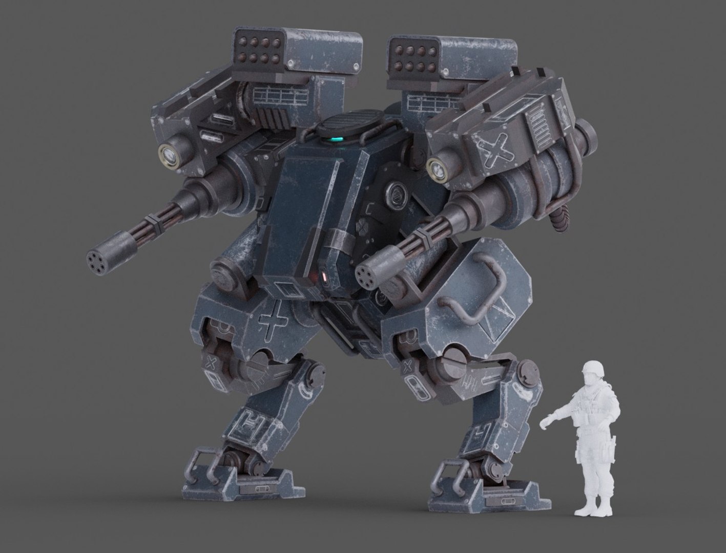 3D Model Mech Army 02 - TurboSquid 1580501