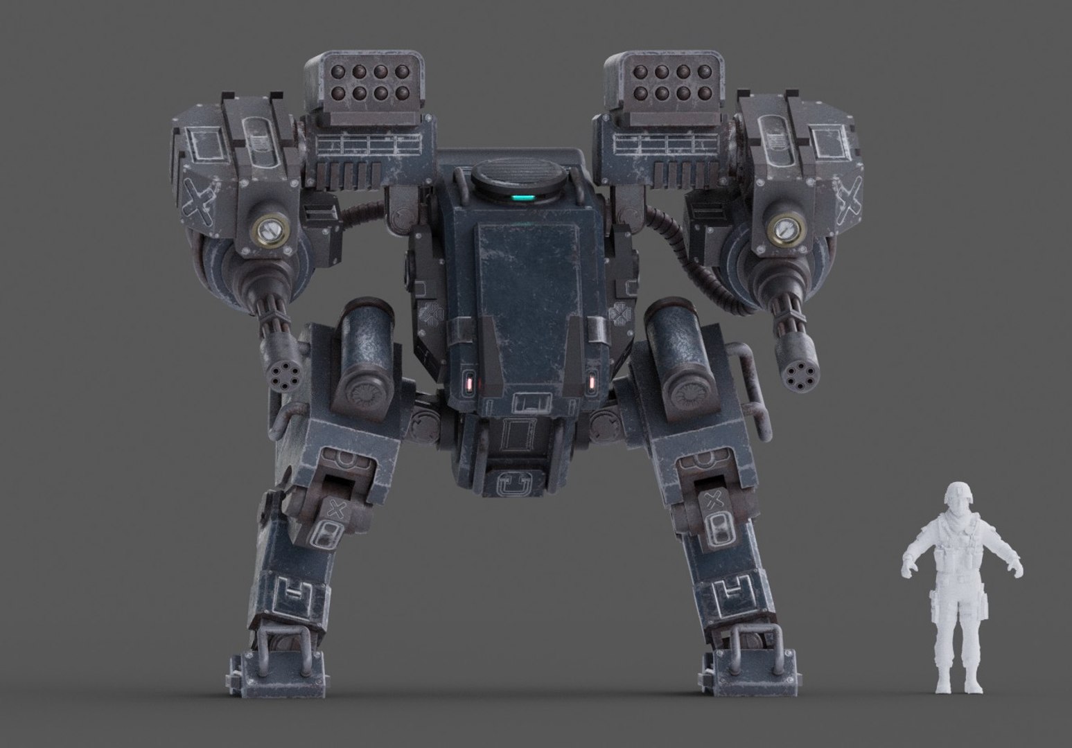 3D Model Mech Army 02 - TurboSquid 1580501