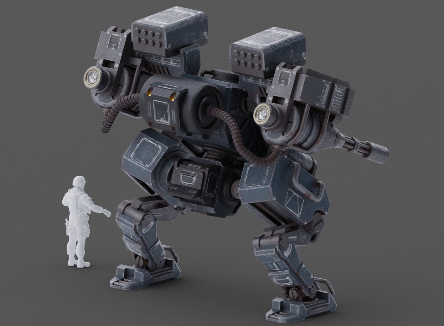 3D Model Mech Army 02 - TurboSquid 1580501