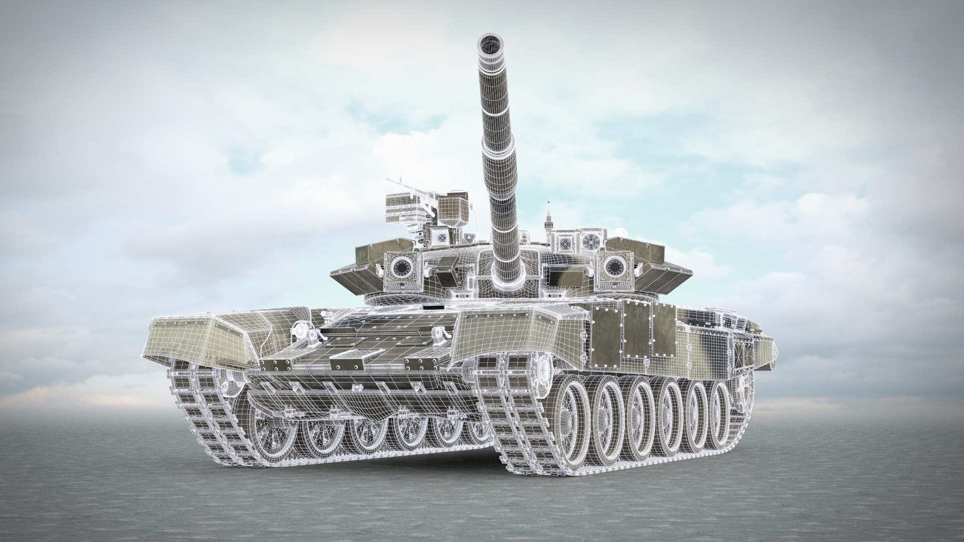 3d Model Of T90s Russian Tanks T-90