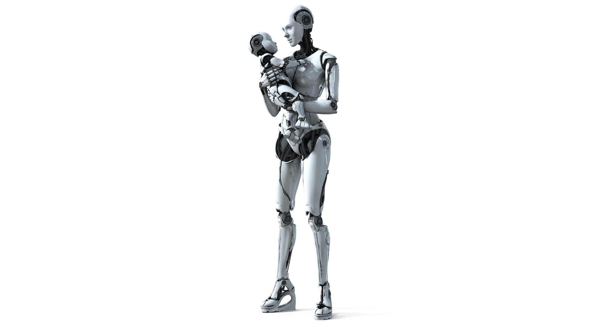 3D Mother And Son Cyborgs Collection Model - TurboSquid 2236248