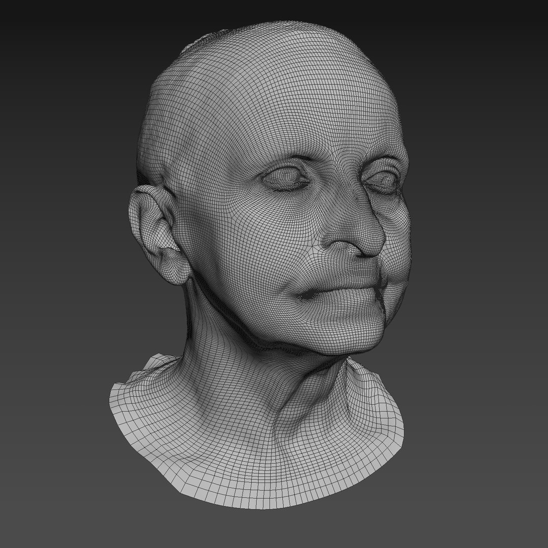 3D Female Face Scan Model - TurboSquid 2102094