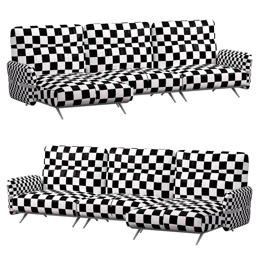 Pablo Leather Sofa By Natuzzi Model - TurboSquid 1958130
