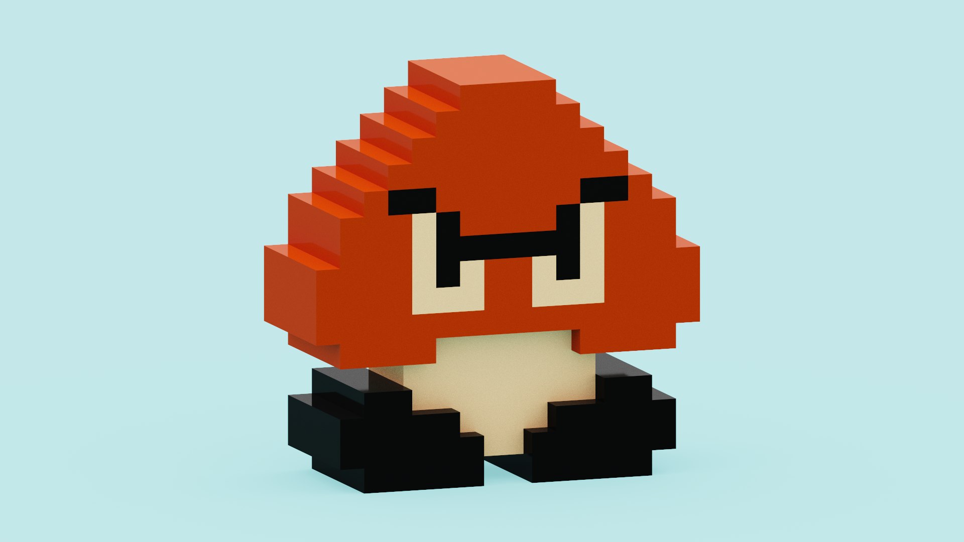 modelo 3d Voxel Goomba - TurboSquid 2064971