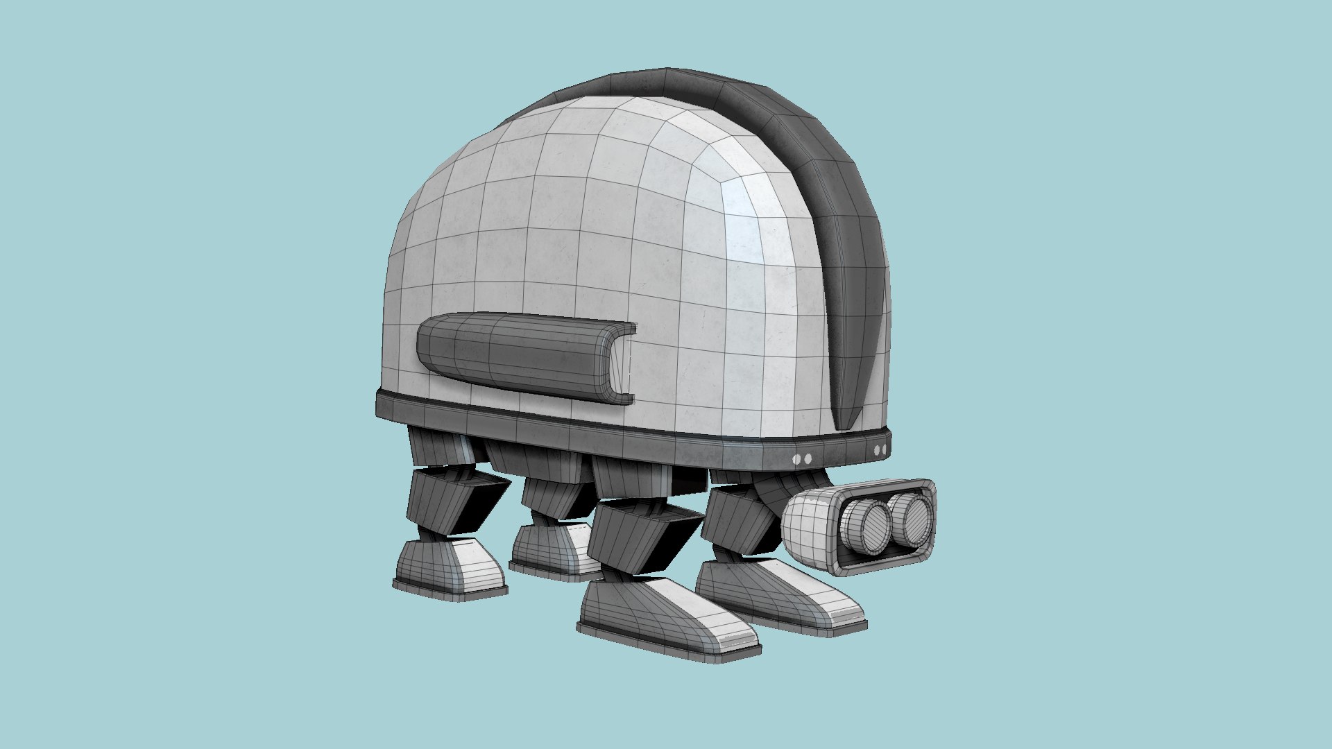 Turtleback Robot J07 Steel - SciFi Character Design Model - TurboSquid ...