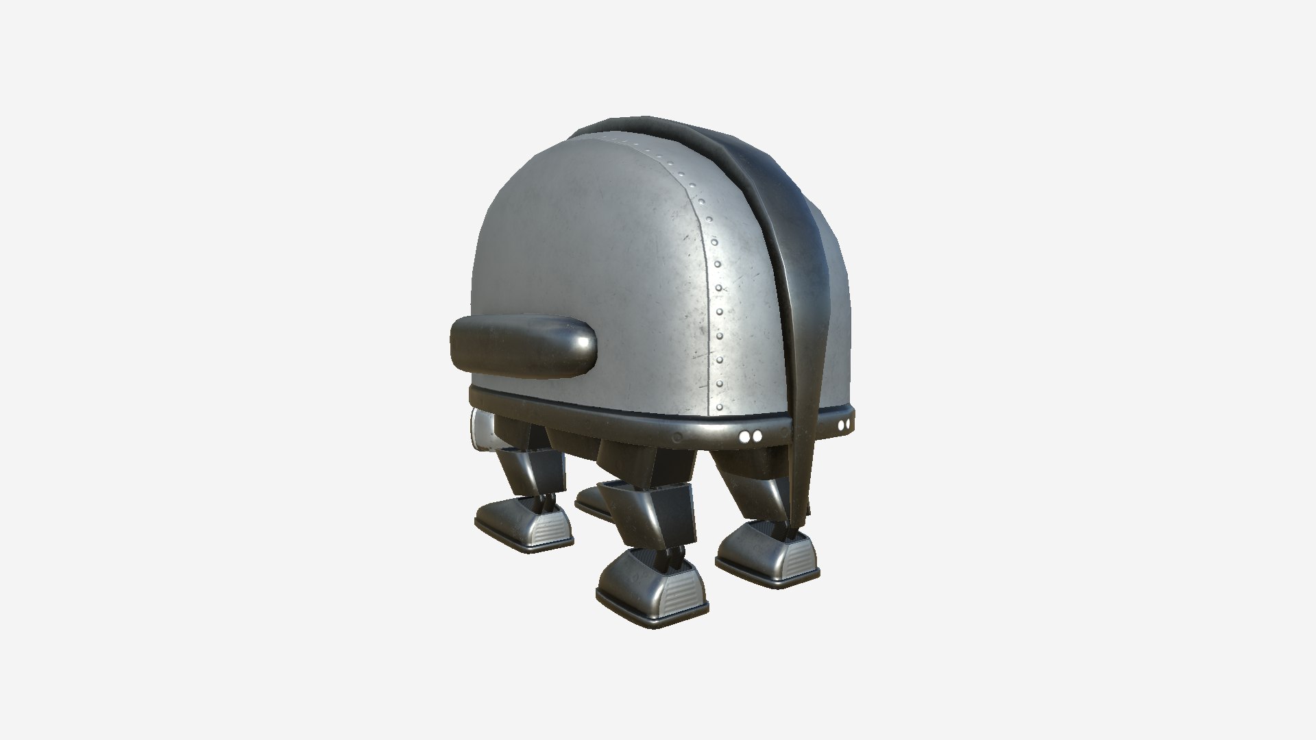 Turtleback Robot J07 Steel - SciFi Character Design Model - TurboSquid ...