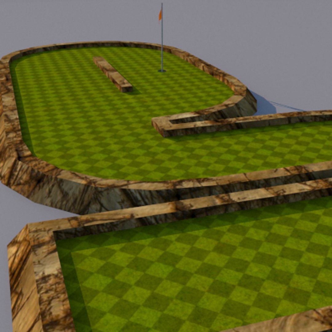 3d Model Of Mini Golf Hole