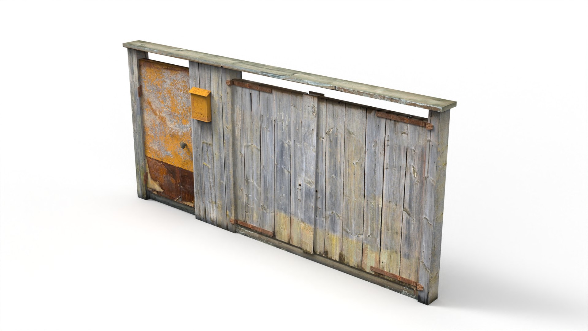 3D Model Wooden Gate - TurboSquid 2026025