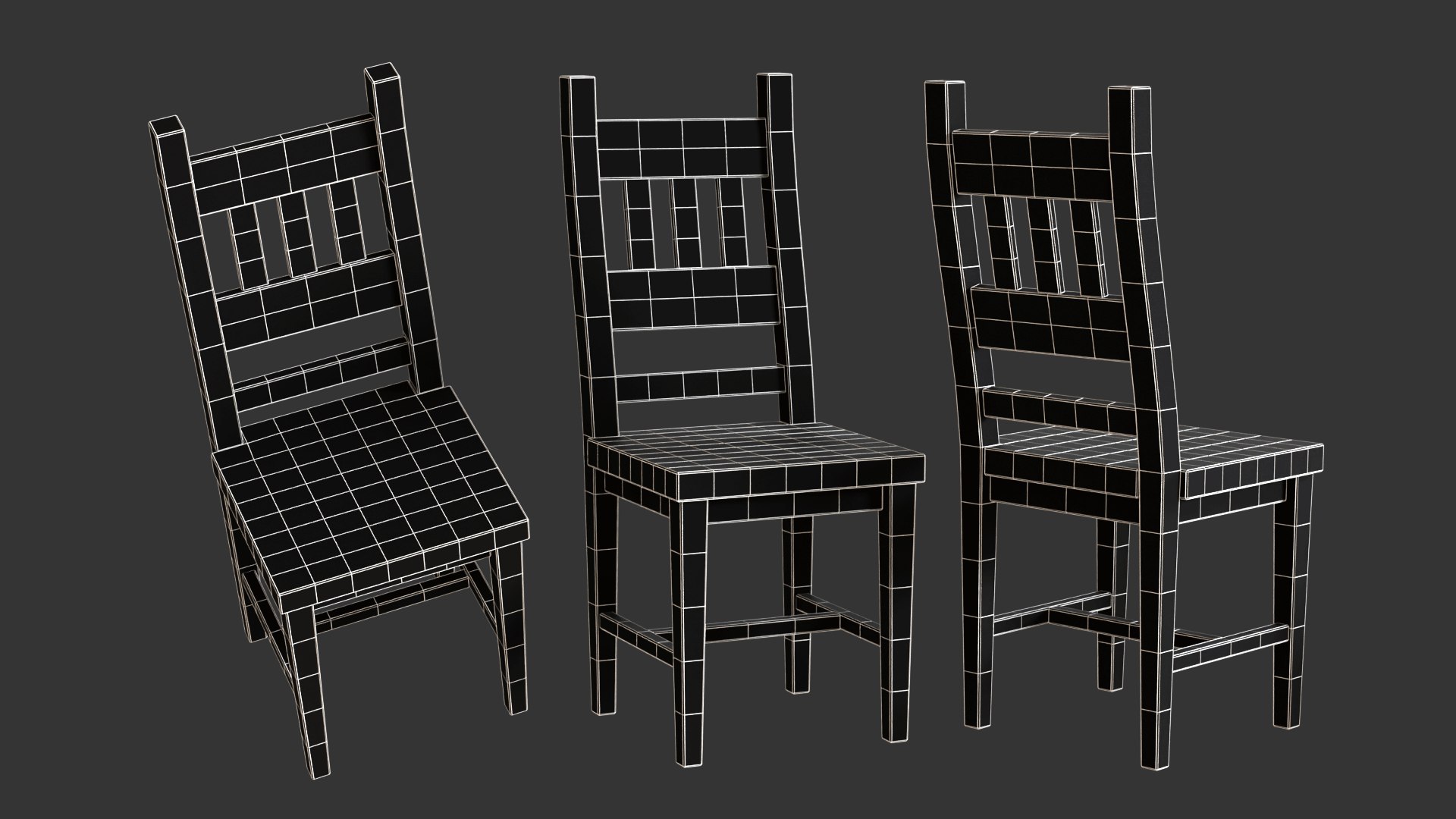 3D Realistic Wooden Chair - PBR Low-poly 3D Model - TurboSquid 1908370