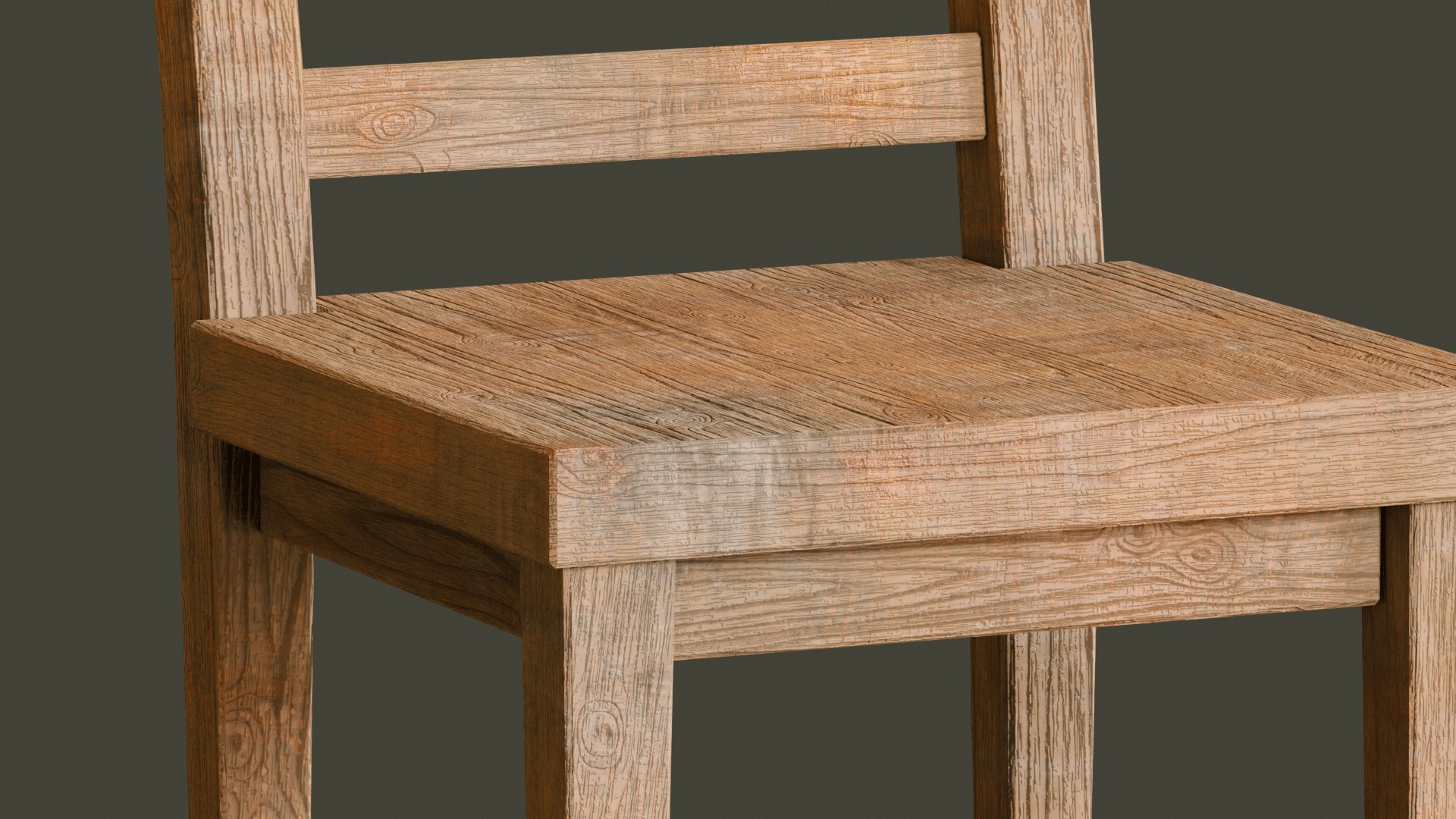 3D Realistic Wooden Chair - PBR Low-poly 3D Model - TurboSquid 1908370