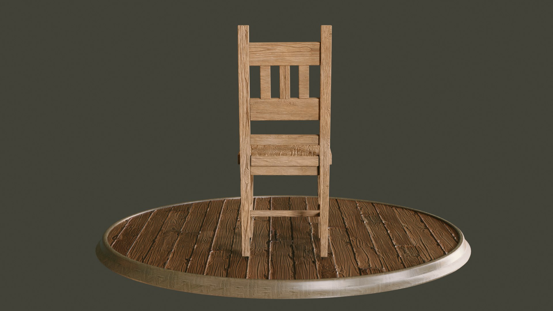 3D Realistic Wooden Chair - PBR Low-poly 3D Model - TurboSquid 1908370