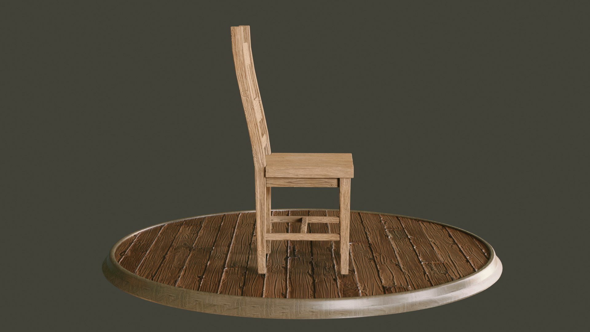3D Realistic Wooden Chair - PBR Low-poly 3D Model - TurboSquid 1908370